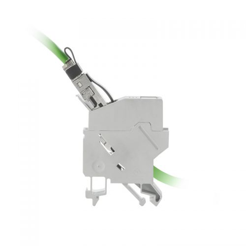 8808360000 DIN Rail Mount Outlet RJ45 Cat 6A IP20